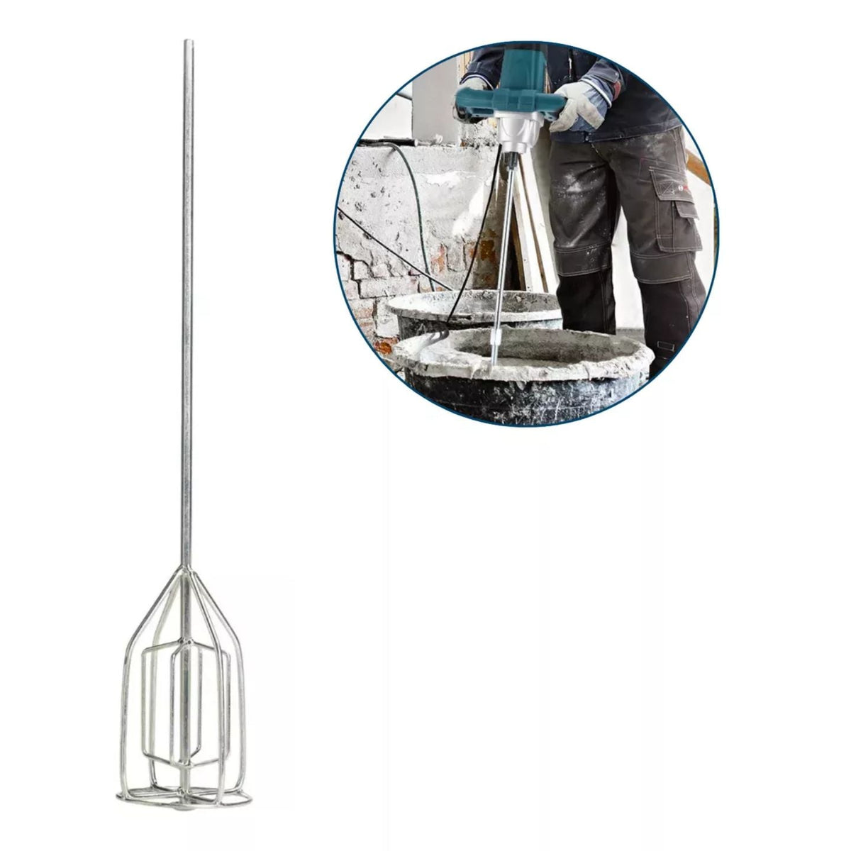 Revolvedor De Mezcla Pintura Bekron y Cemento Industrial 73 Cm Hotdeal ...