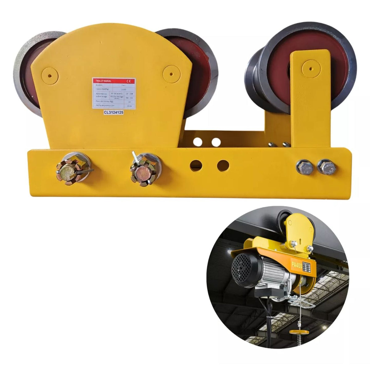 Carro Para Tecle Electrico 1000 Kilos Itaka – DICAS FERRETERIA