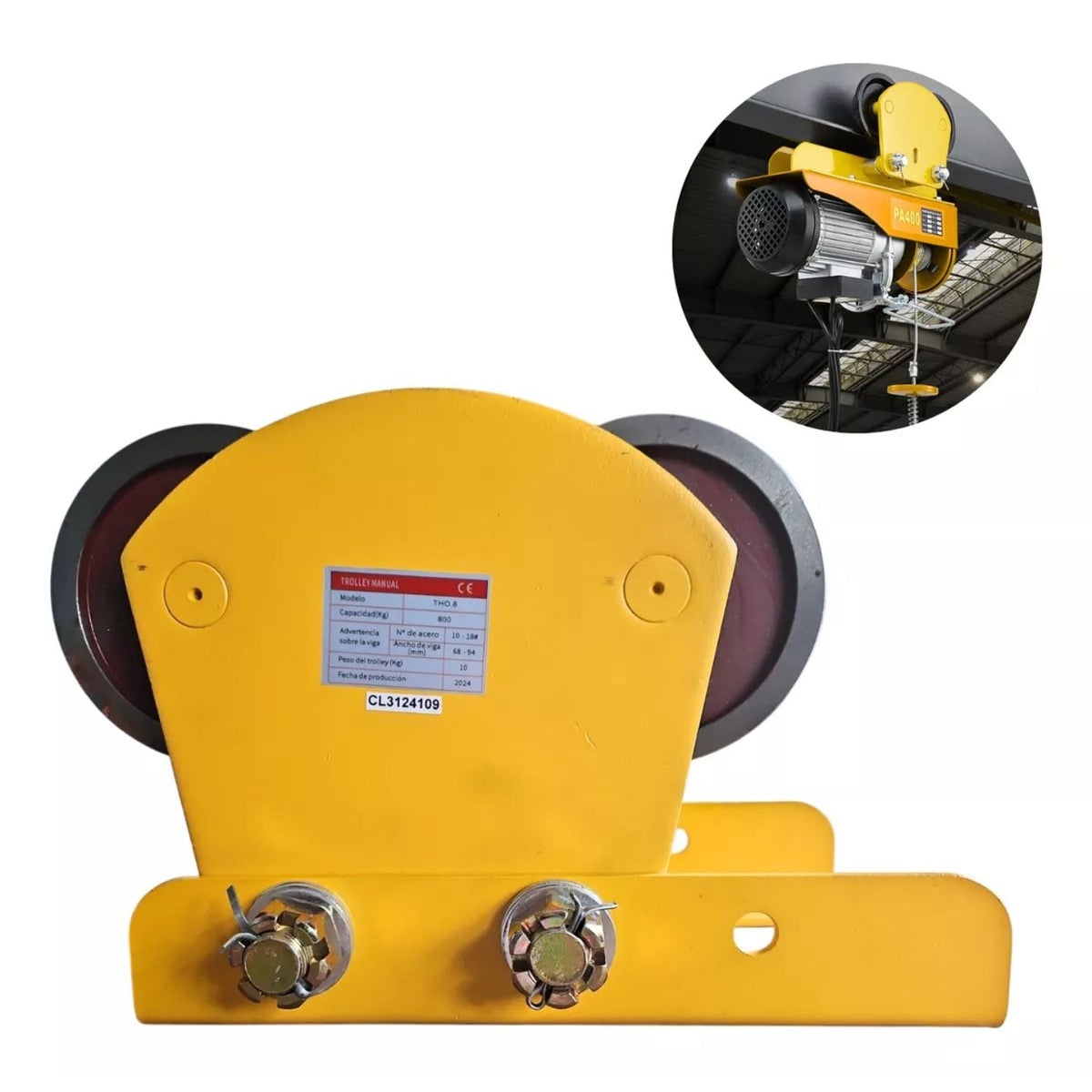Carro Para Tecle Electrico 800 Kilos Itaka – DICAS FERRETERIA